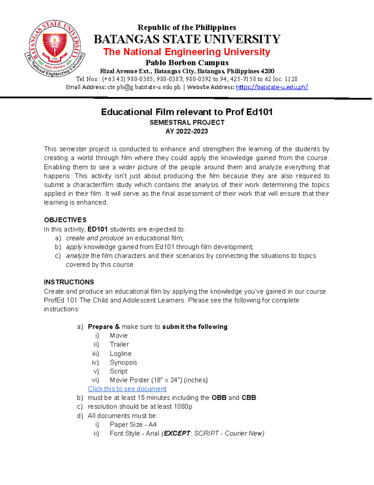 Inbound 3018720273902836216 - BATANGAS STATE UNIVERSITY The National ...