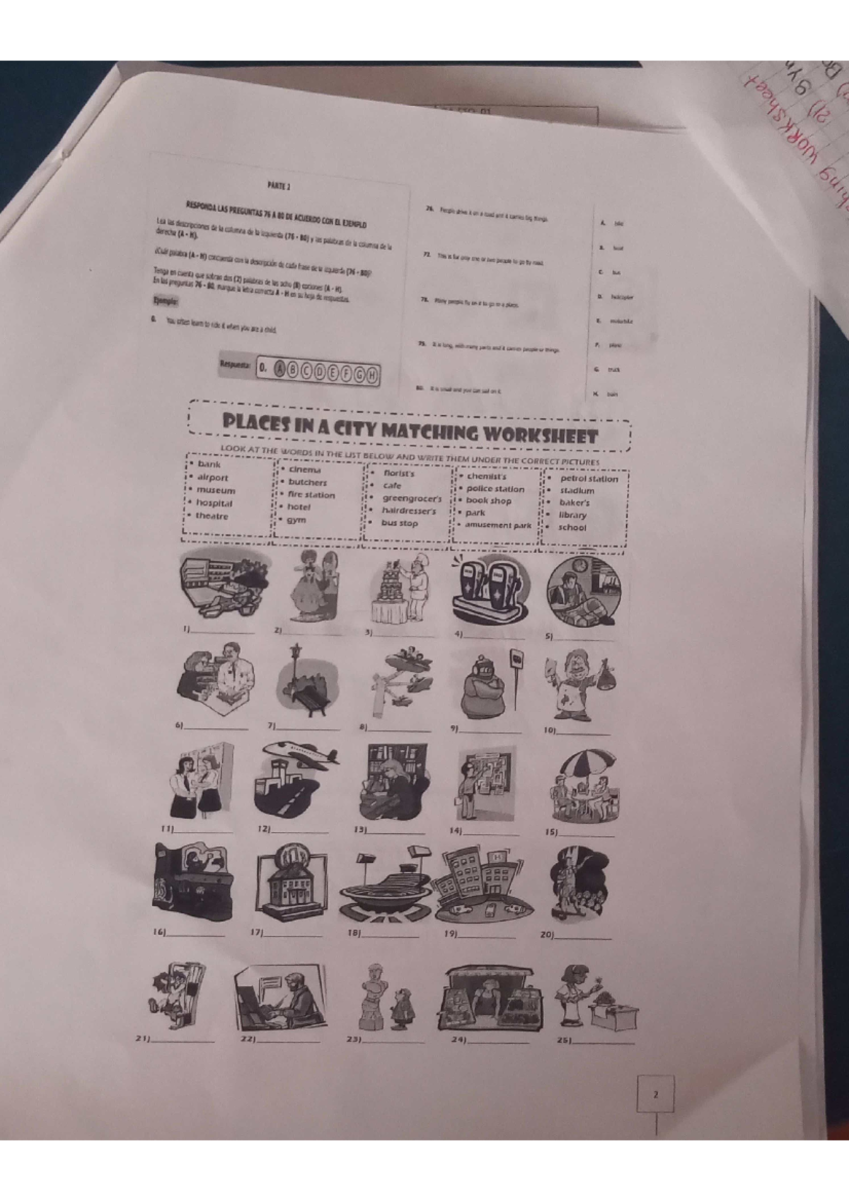 Taller DE Actividades 2 Icfes Y los Minijuegos Inglés Junior Alexandro ...