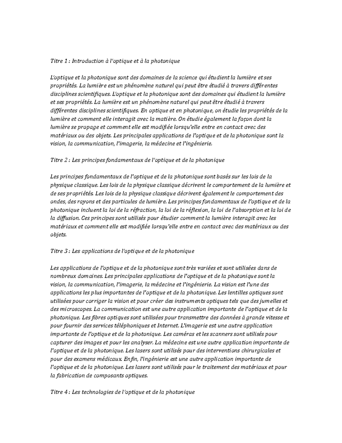 Optics and Photonics Study Notes - Titre 1 : Introduction à l’optique ...