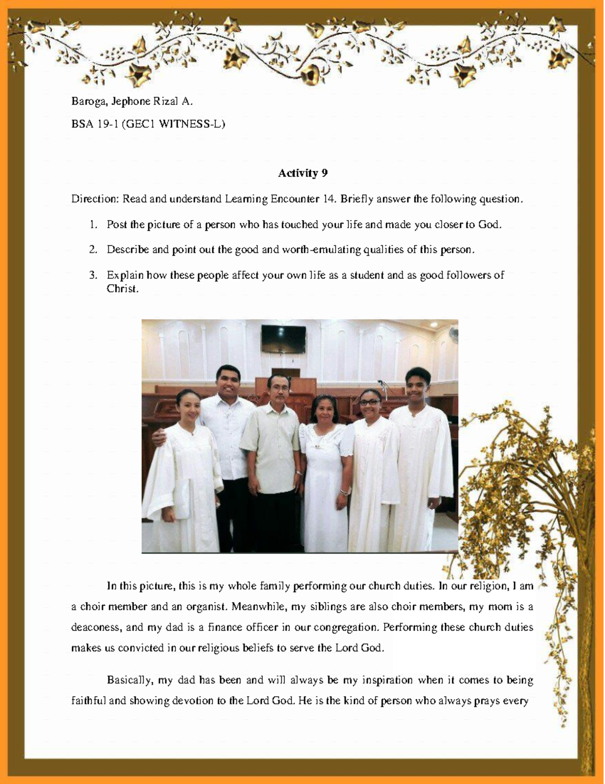 Activity 9 - - Studocu