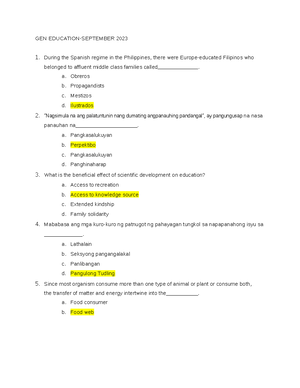 Gended 2 - gen ed - For science to progress, it should include both ...