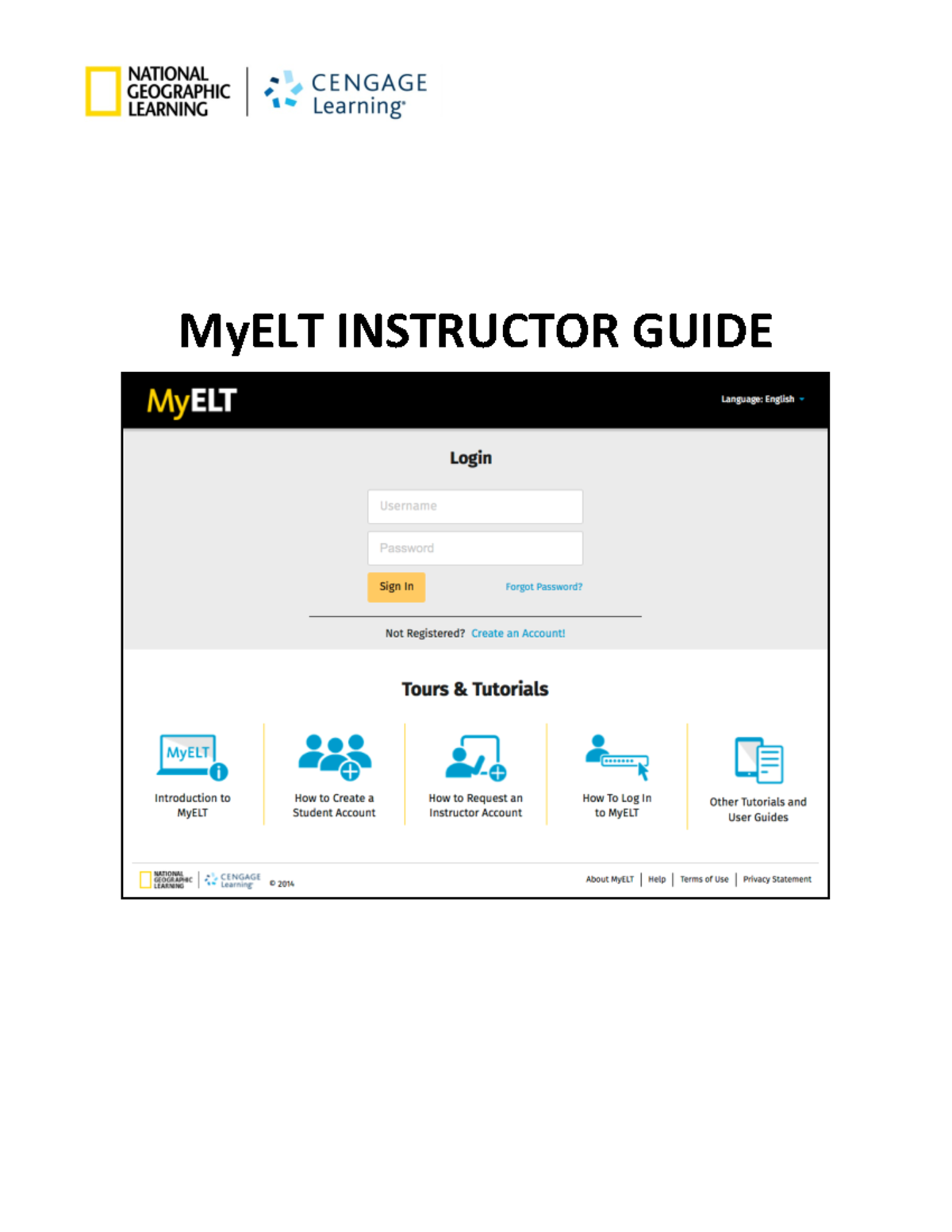 My ELT Instructor Guide - MyELT INSTRUCTOR GUIDE ABOUT THIS GUIDE This ...
