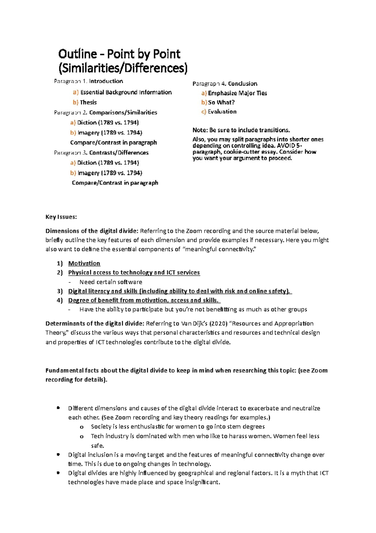 Theory of the digital divide a brief overview of key issues and a guide ...