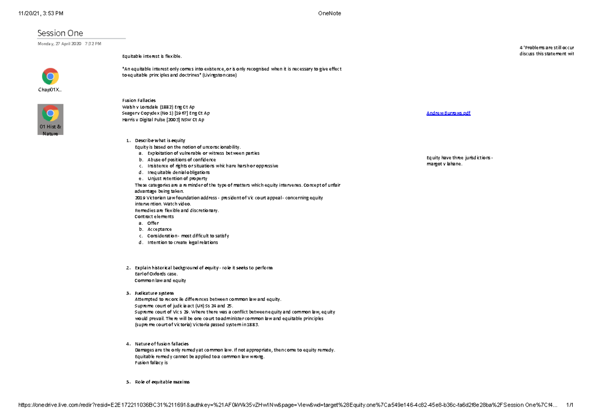 1 - Practical Notes - 11/20/21, 3:53 PM OneNote - Studocu