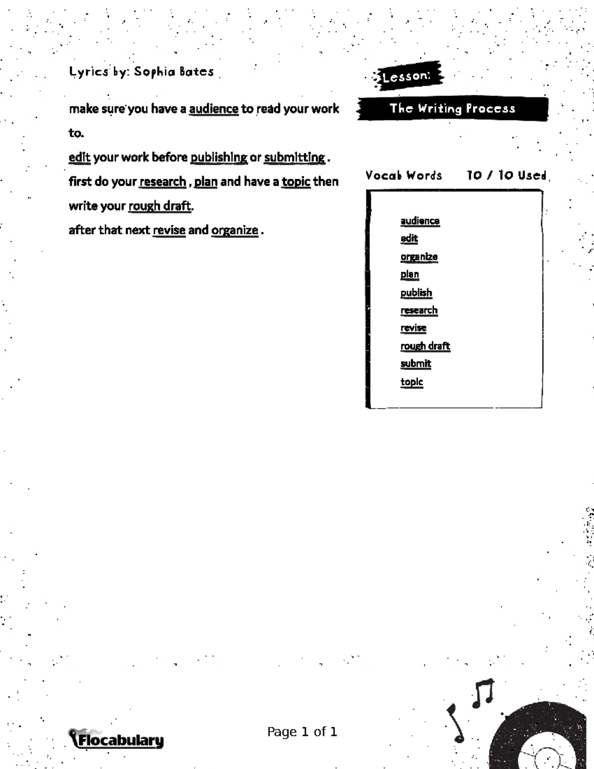 Lyric-Lab-by-Sophia-Bates - Page 1 of - Studocu