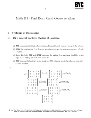 ENGG 204 Midterm 1 Review solution - ENGG 204 FALL 2023 PASS MIDTERM ...