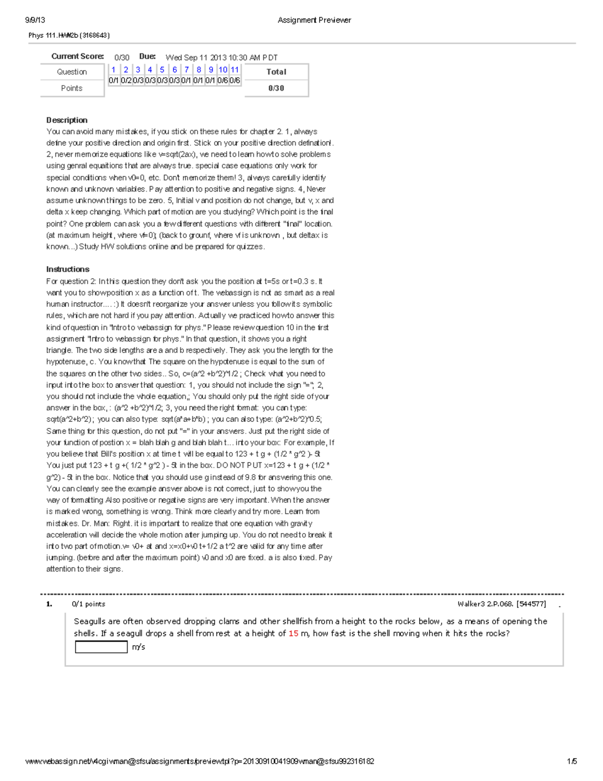 HW2bquestions - Homework assignment 2b - Question Points 1 2 3 4 5 6 7 ...