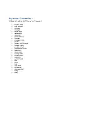 Exercises Day 1 OS OPERATING SYSTEMS EXERCISES VERY GOOD AND USEFUL - Exercises Day 1 – Intro to ...