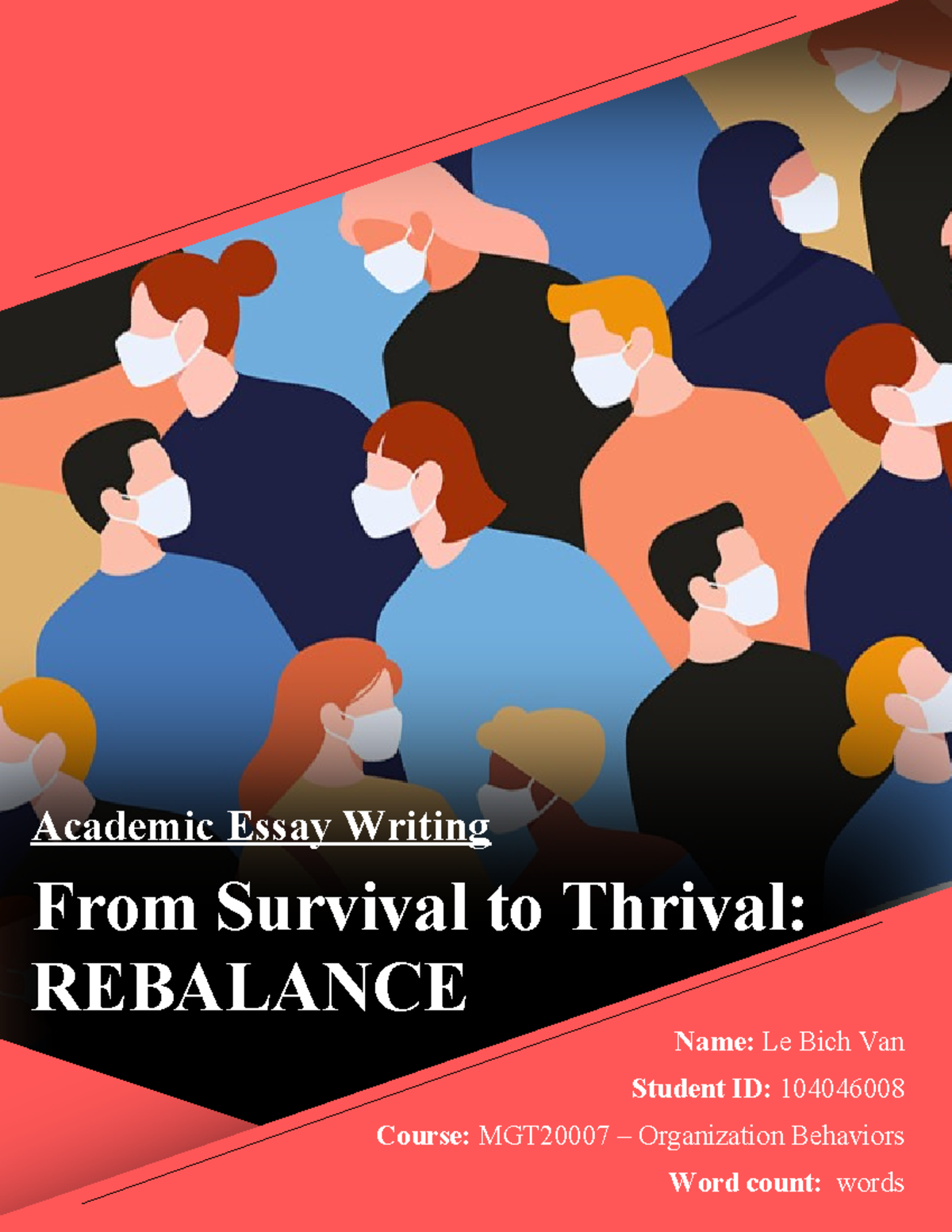 covid 19 individual essay - From Survival to Thrival: REBALANCE Name ...