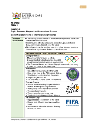 Skills Task 2024 - QP - TASK 1: GR 11 TOURISM SKILLS ASSESSMENT 2024 Name of School: - Studocu