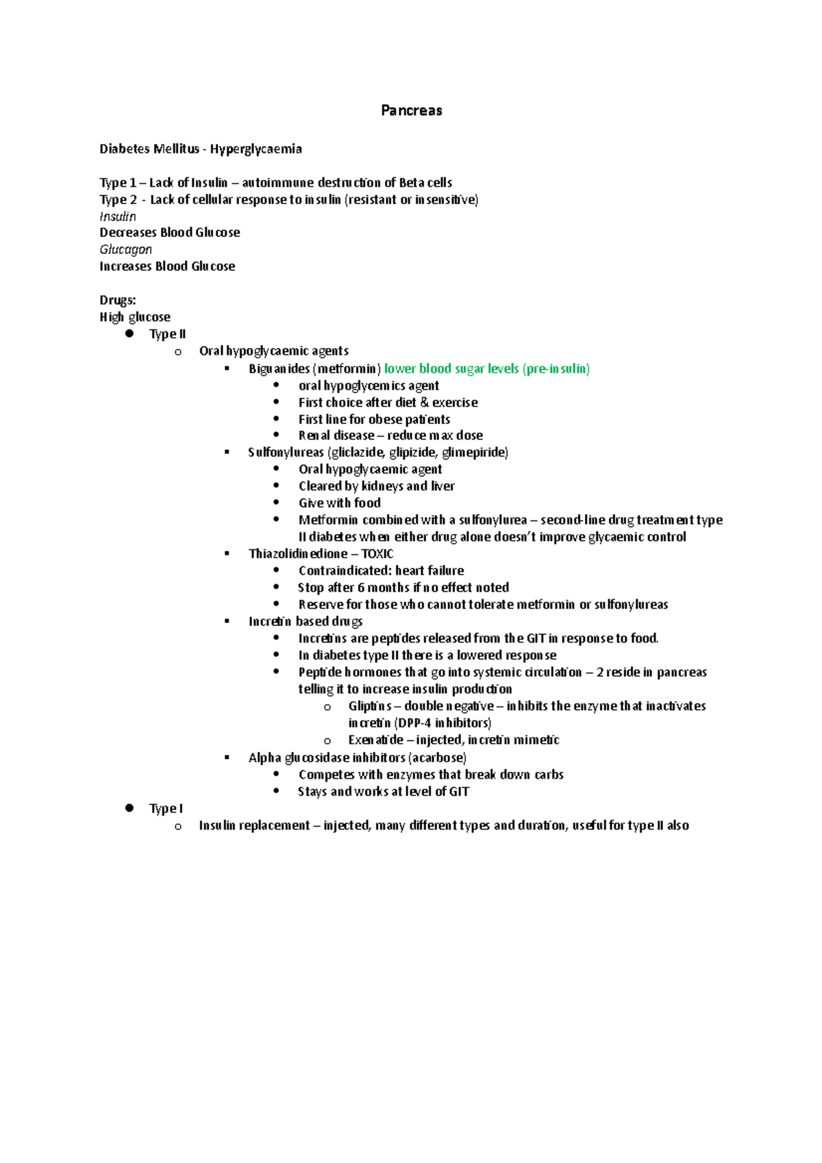 Pharmacology - Pancreas - Pancreas Diabetes Mellitus - Hyperglycaemia ...