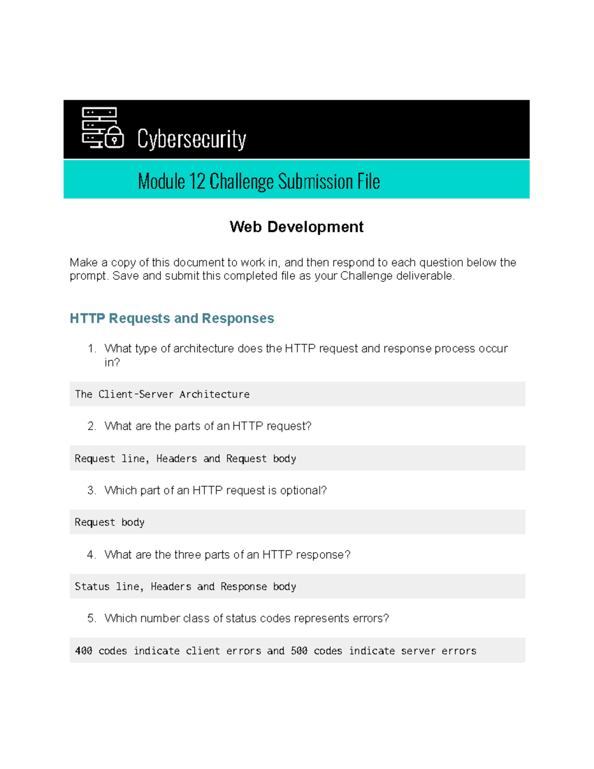 Web Development Challenge Cybersecurity Module 12 Challenge Submission File Web Development