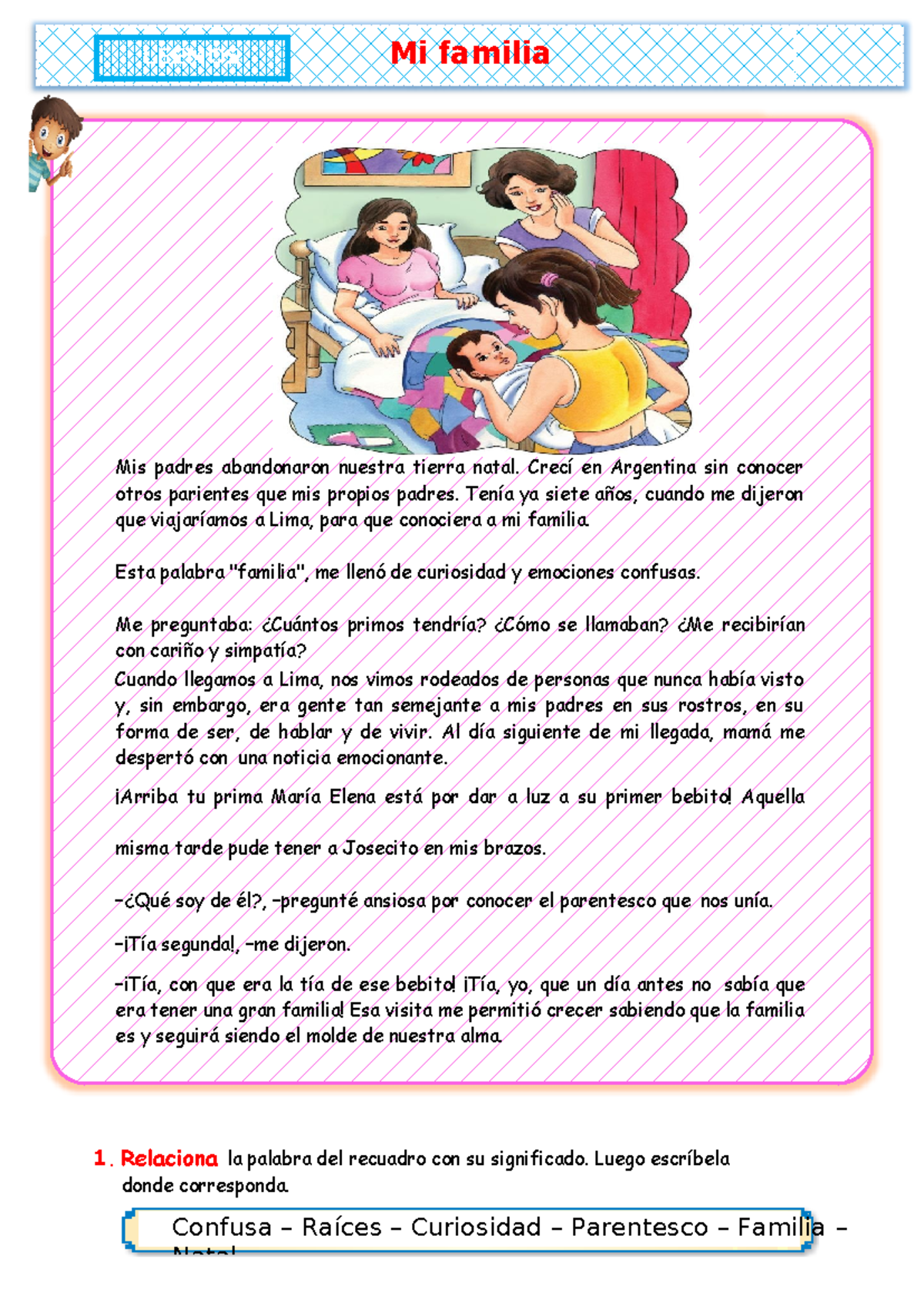 Leemos Juntos Mi familia 024 - Mis padres abandonaron nuestra tierra ...