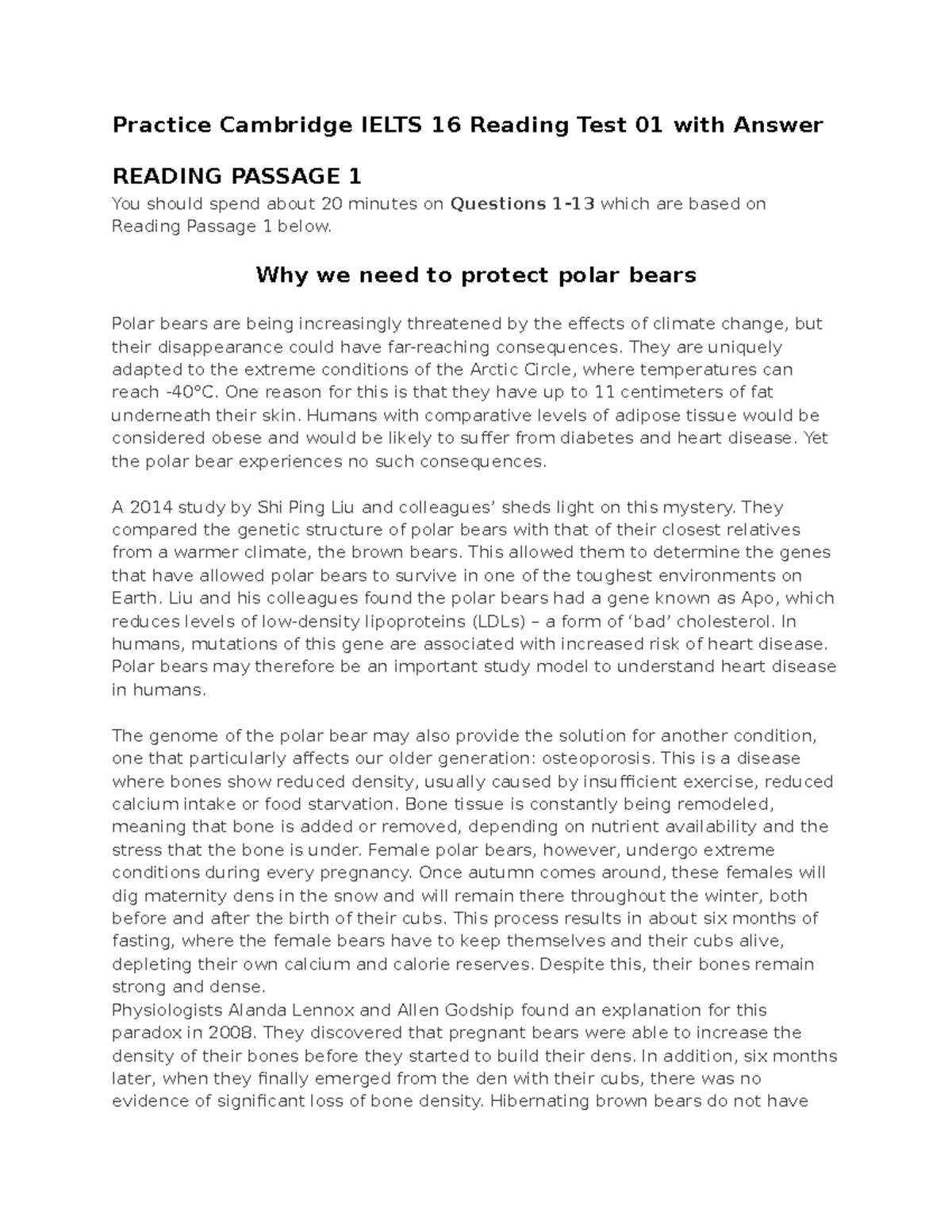 1Science and Space - Practice Cambridge IELTS 16 Reading Test 01 with ...