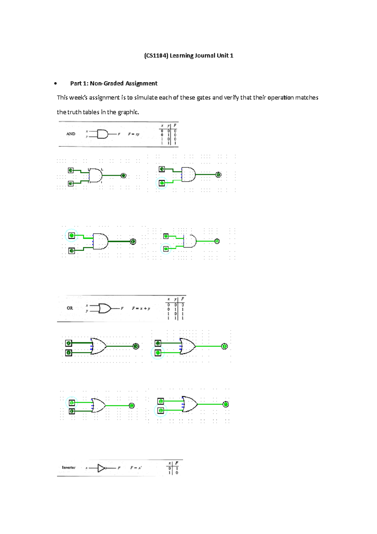 (CS1104) Learning Journal Unit 1 - Then I first finished the Discussion Forum and answer the ...