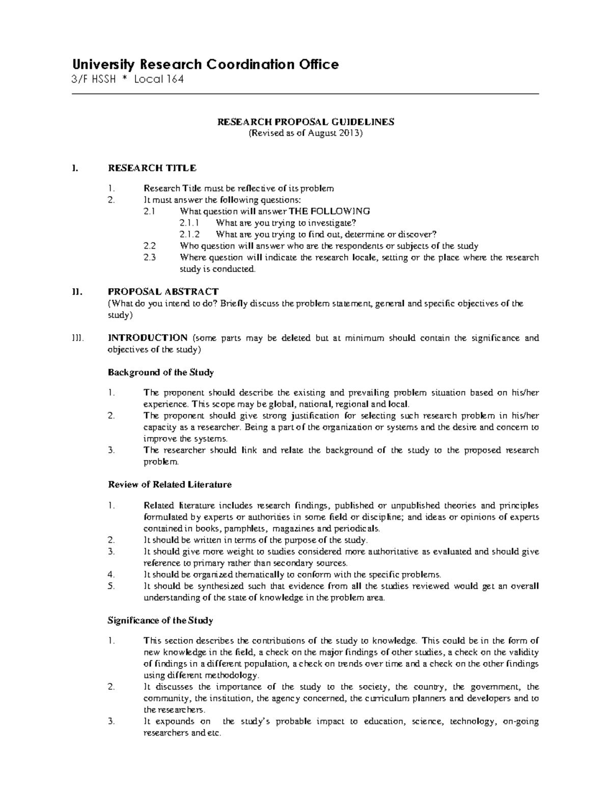 Guidelines - this is a systematic guideline in making research - - Studocu