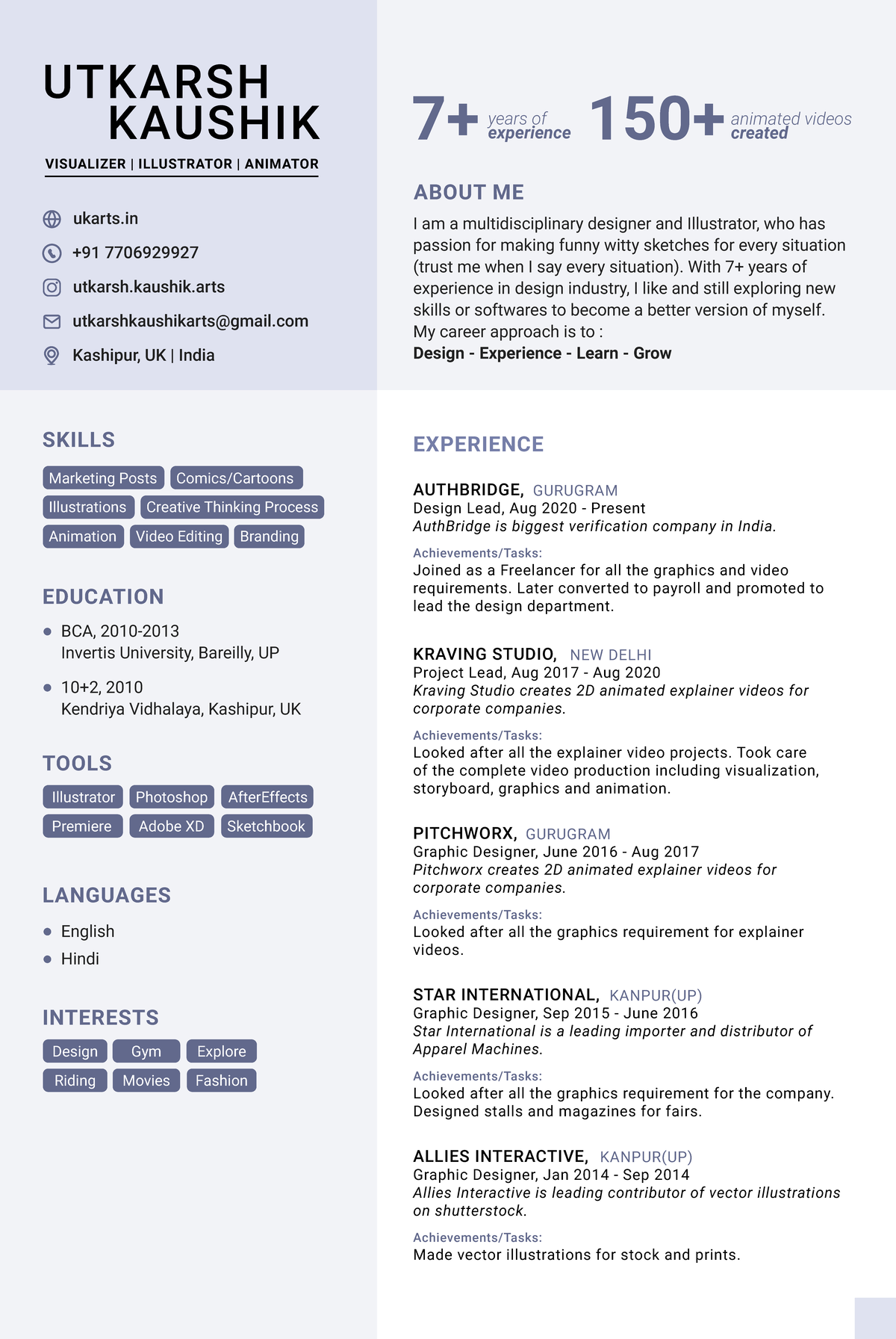UK-Resume-2022 - UTKARSH KAUSHIK ukarts utkarsh.kaushik ...