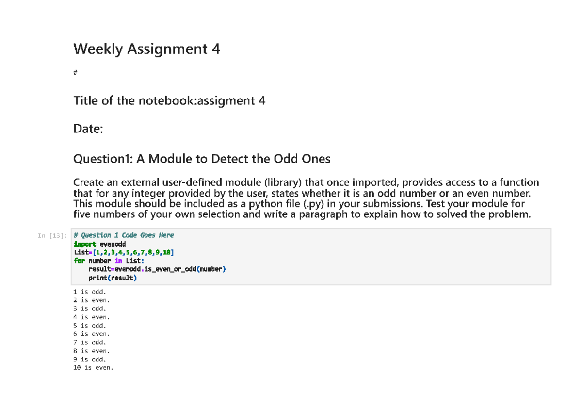 Assign 4 - work - ENGR 1330 - Studocu