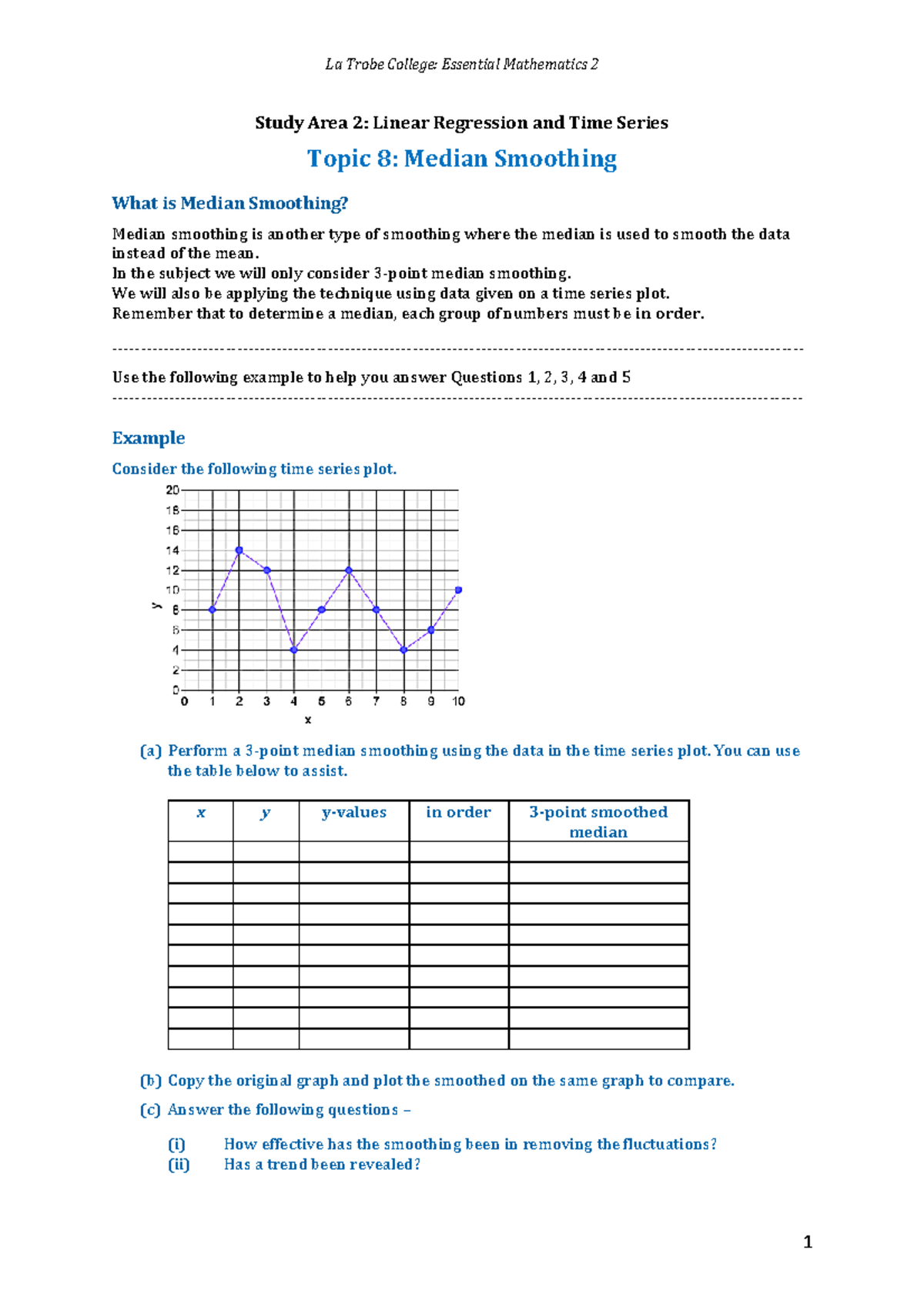 Topic 8- Median Smoothing - Study Area 2: Linear Regression and Time ...