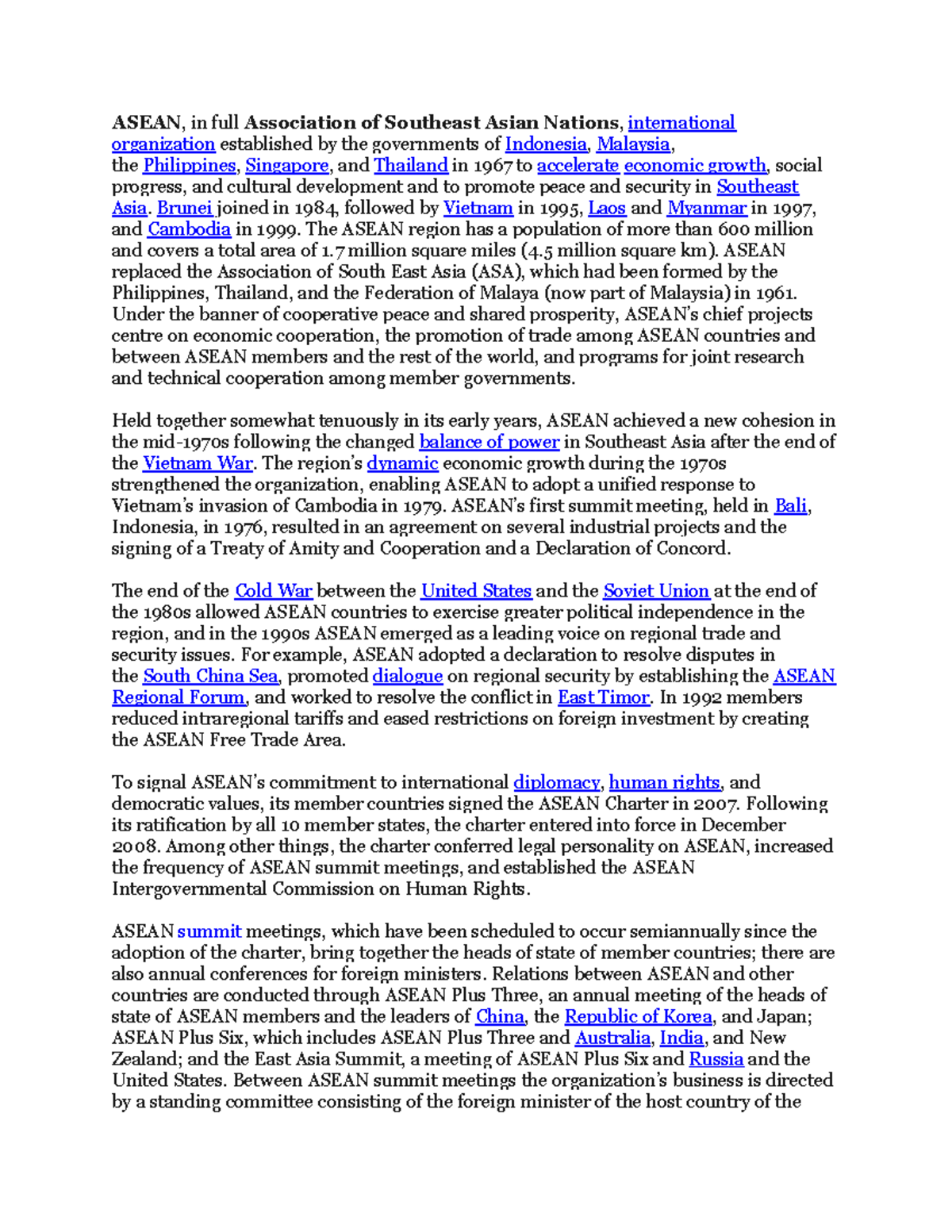 Asean - ASEAN, in full Association of Southeast Asian Nations ...