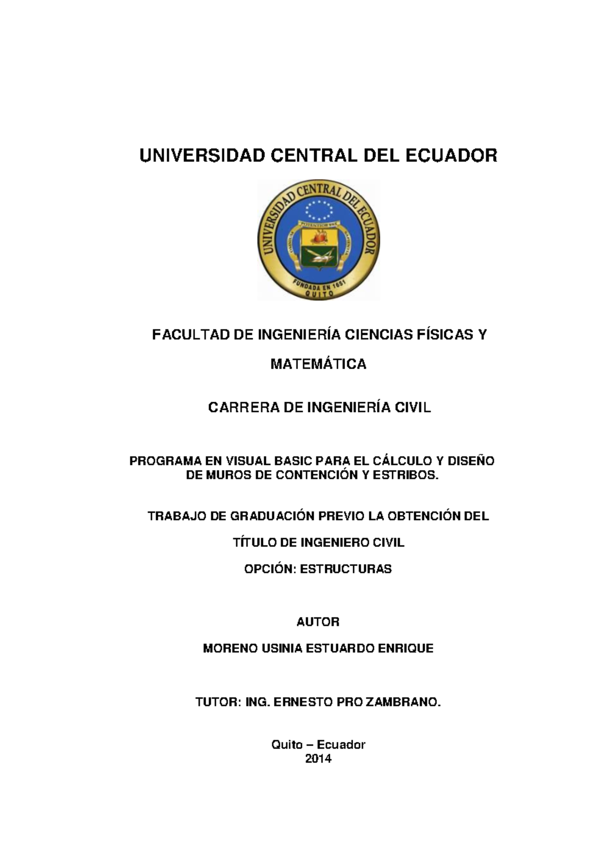 71902862 - kllk - UNIVERSIDAD CENTRAL DEL ECUADOR FACULTAD DE ...
