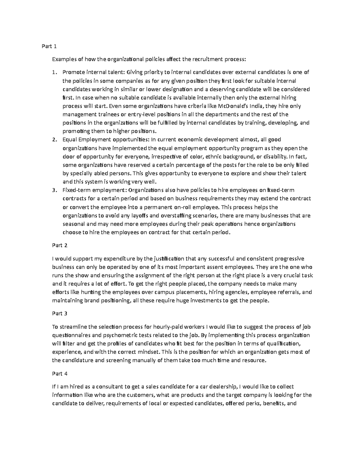 Peer learning discussions - HRMT 621 - UCW - Studocu