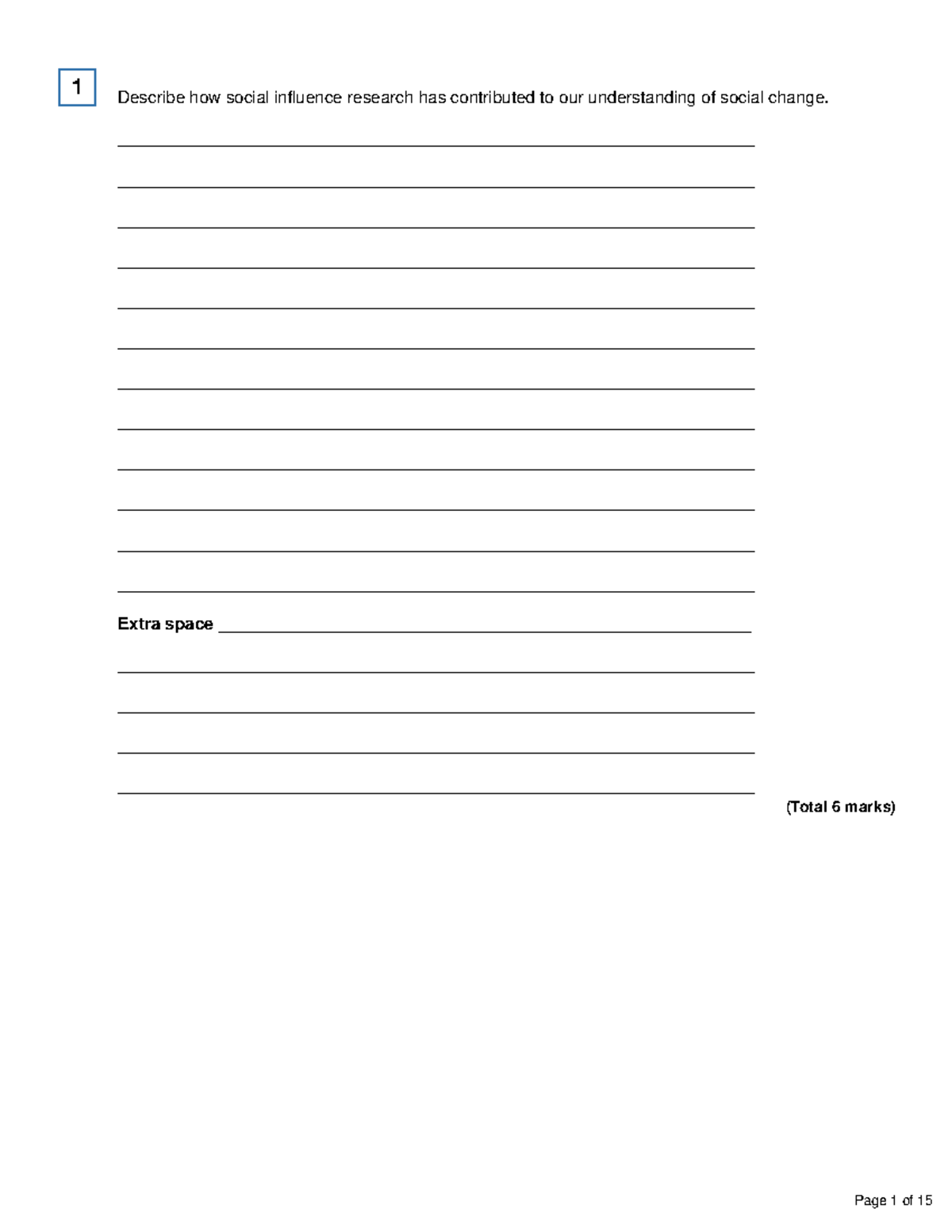 12 q and ms social influence practice questions - Describe how social ...