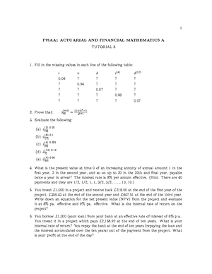 Tutorial 2b 2021 - Department of Actuarial Mathematics and Statistics ...