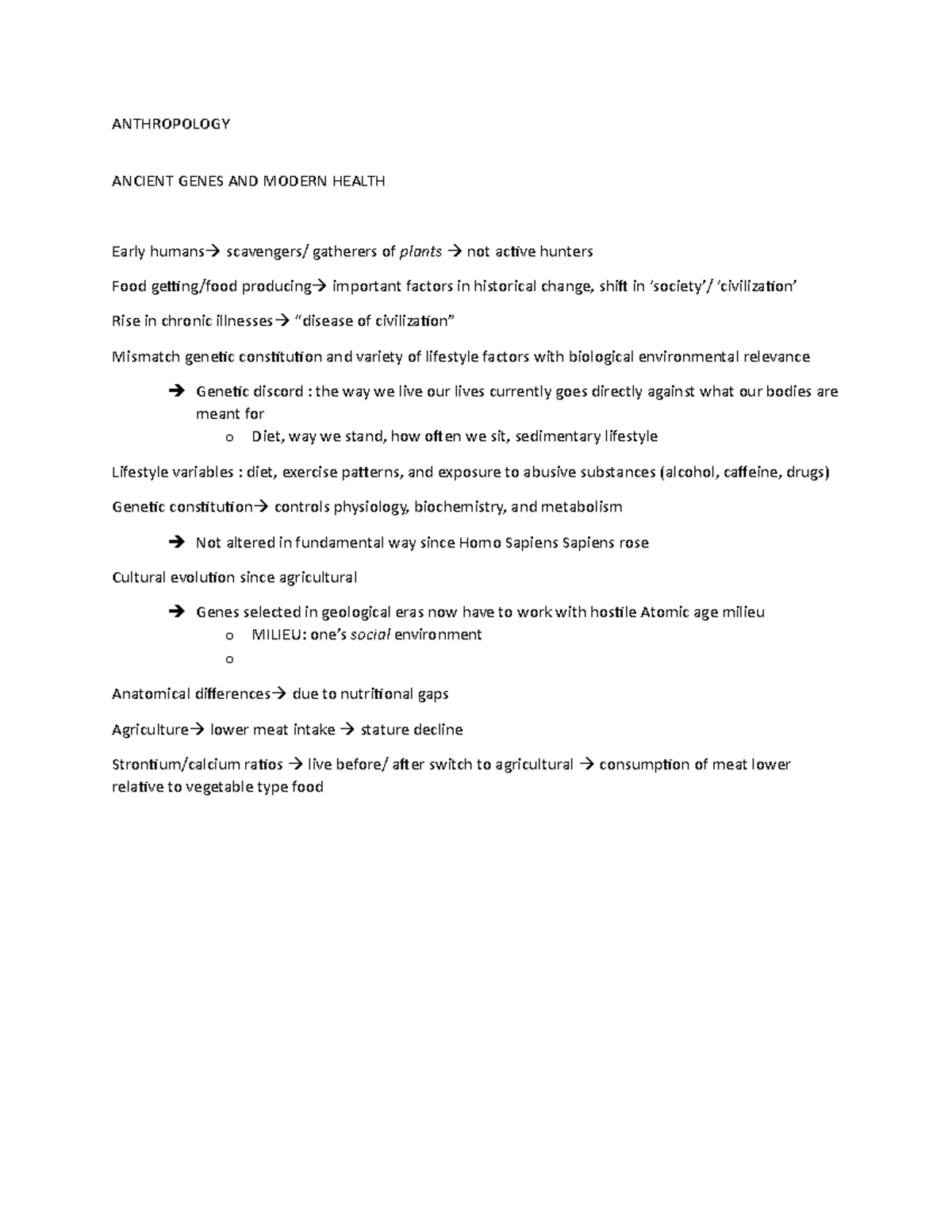 Anthro 8 - Lecture notes on early human's scavenging and hunting ...