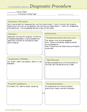 ATI template MMR vaccine - 2214 - Studocu