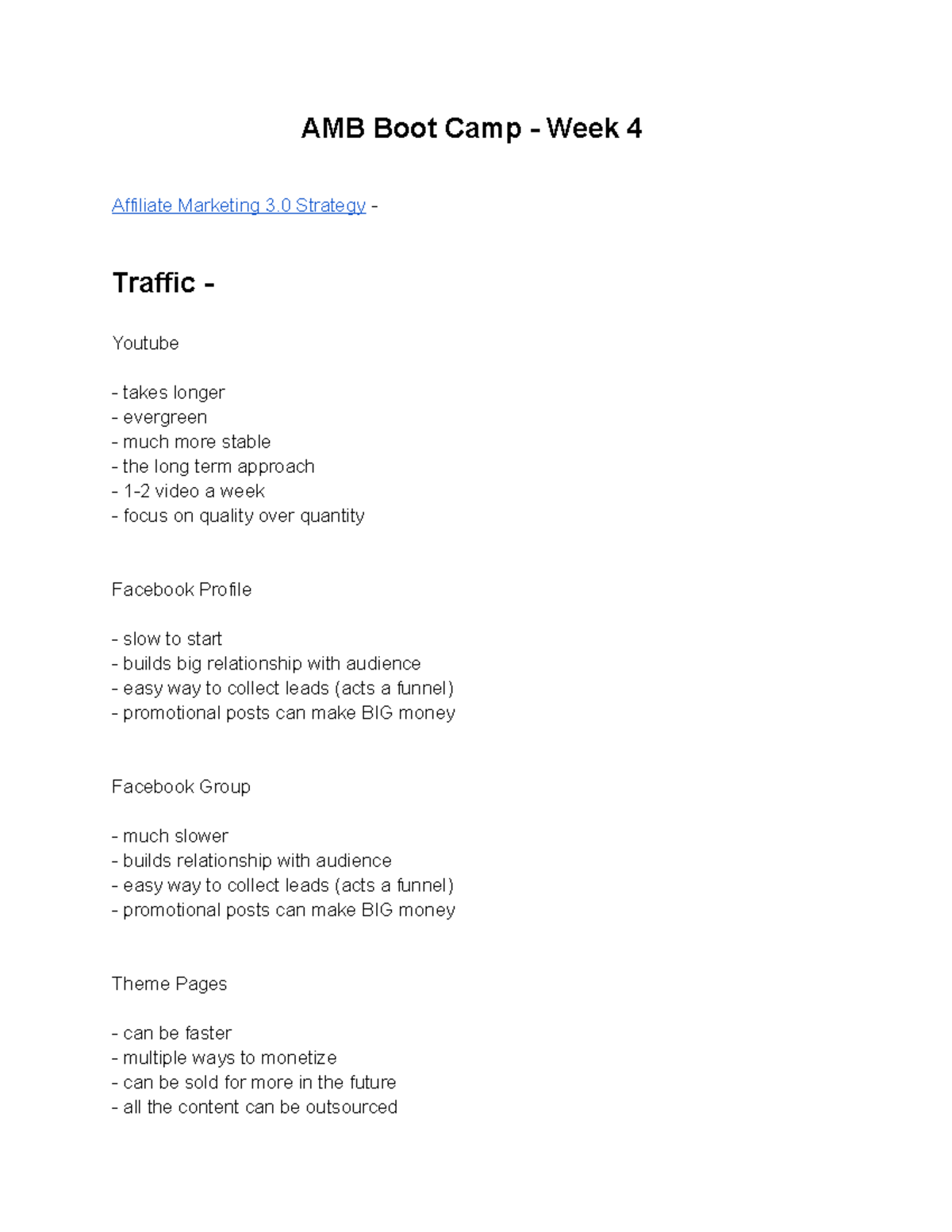 01-Week 4 - uiui efu e uwiuqi q - AMB Boot Camp - Week 4 Affiliate Marketing 3 Strategy ...