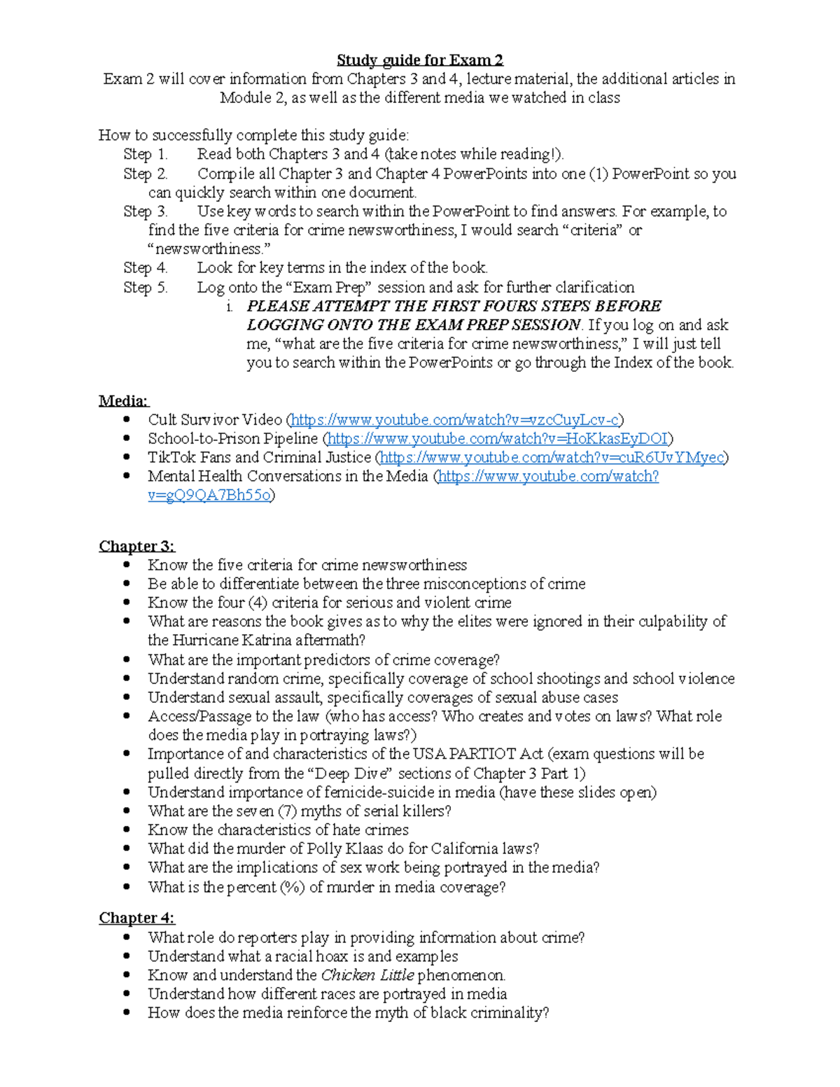 Exam 2 Study Guide - CCJ 101 - NAU - Studocu