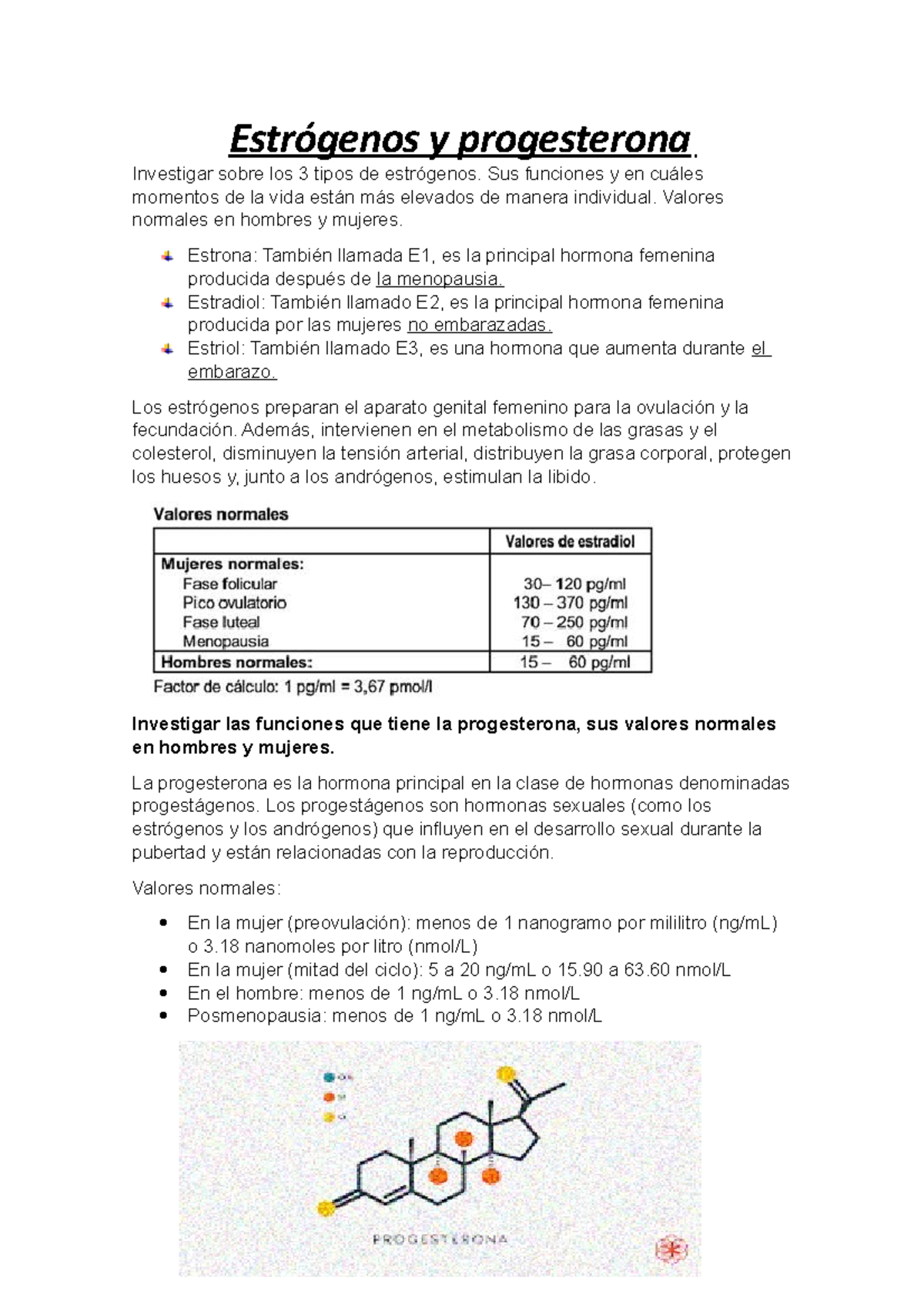 Estrógenos y progesterona - Estrógenos y progesterona Investigar sobre ...