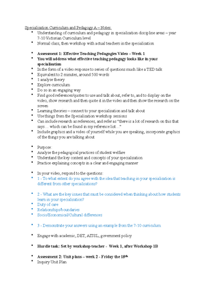Curriculum and Multi Modal Learning Unit: Notes - Curriculum and Mul ...