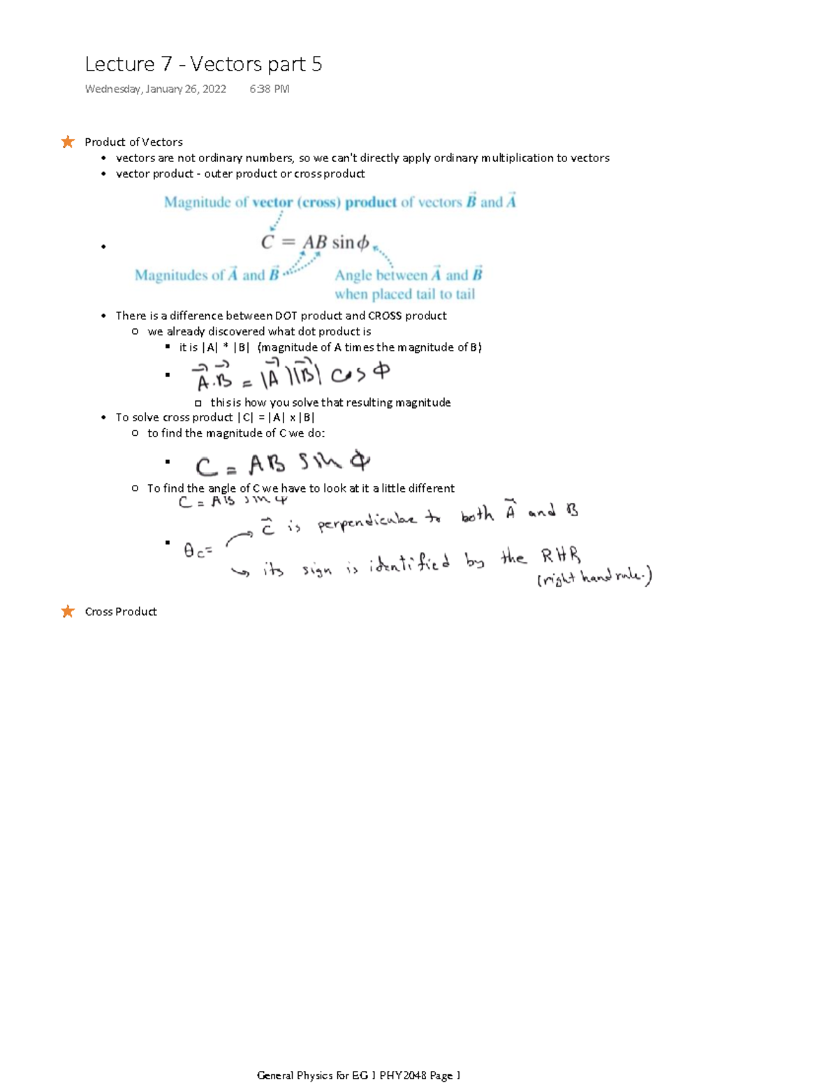 Vectors part 5 - Studocu