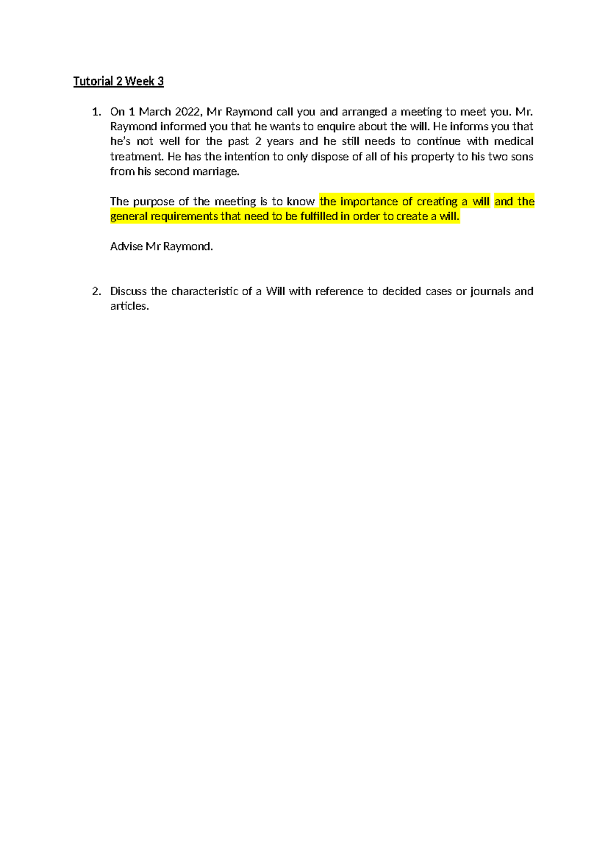 Tutorial 2 Week 3 - gooooooooooooooooooooddddddddd - Tutorial 2 Week 3 ...