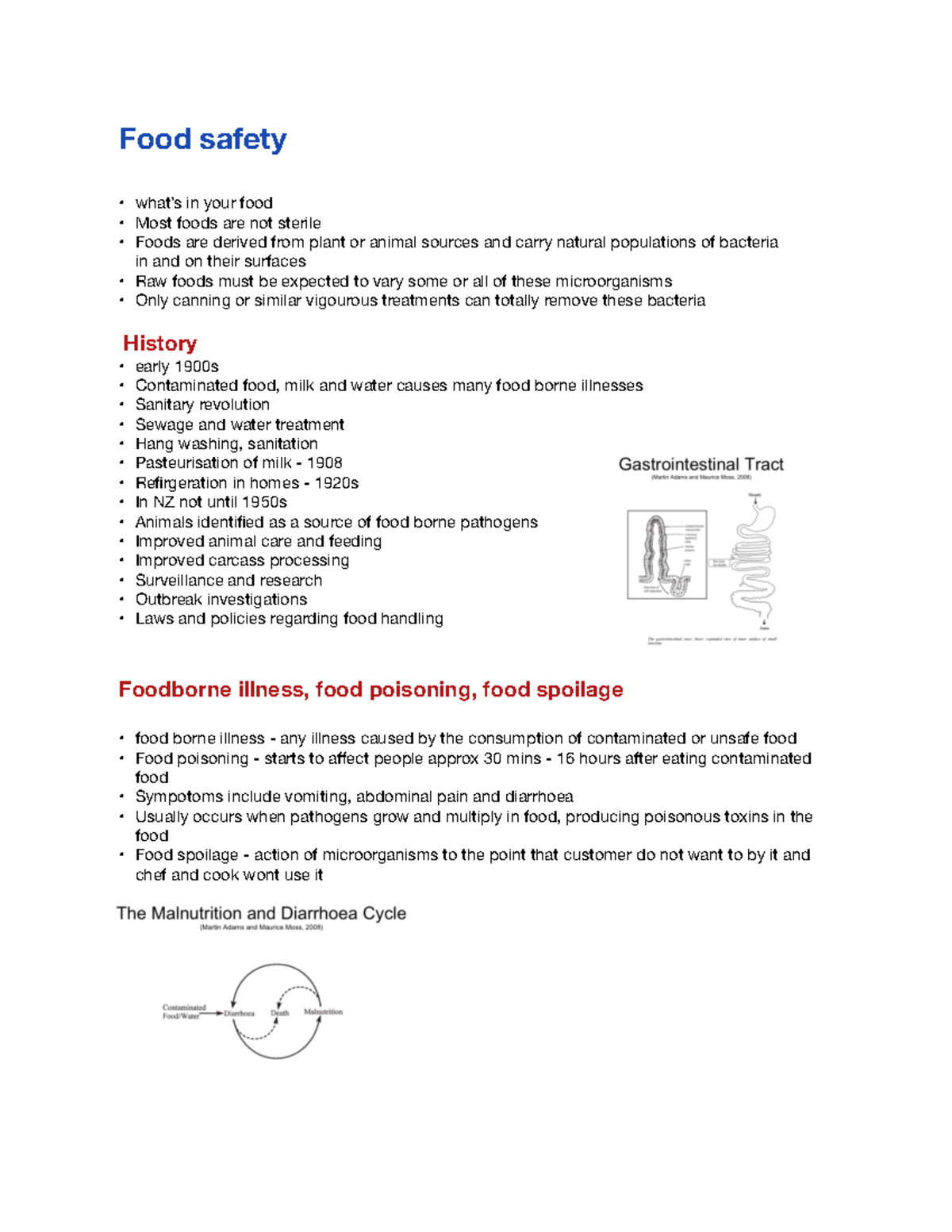Food Safety - Lecture Notes (Topic) - Food safety what’s in your food ...