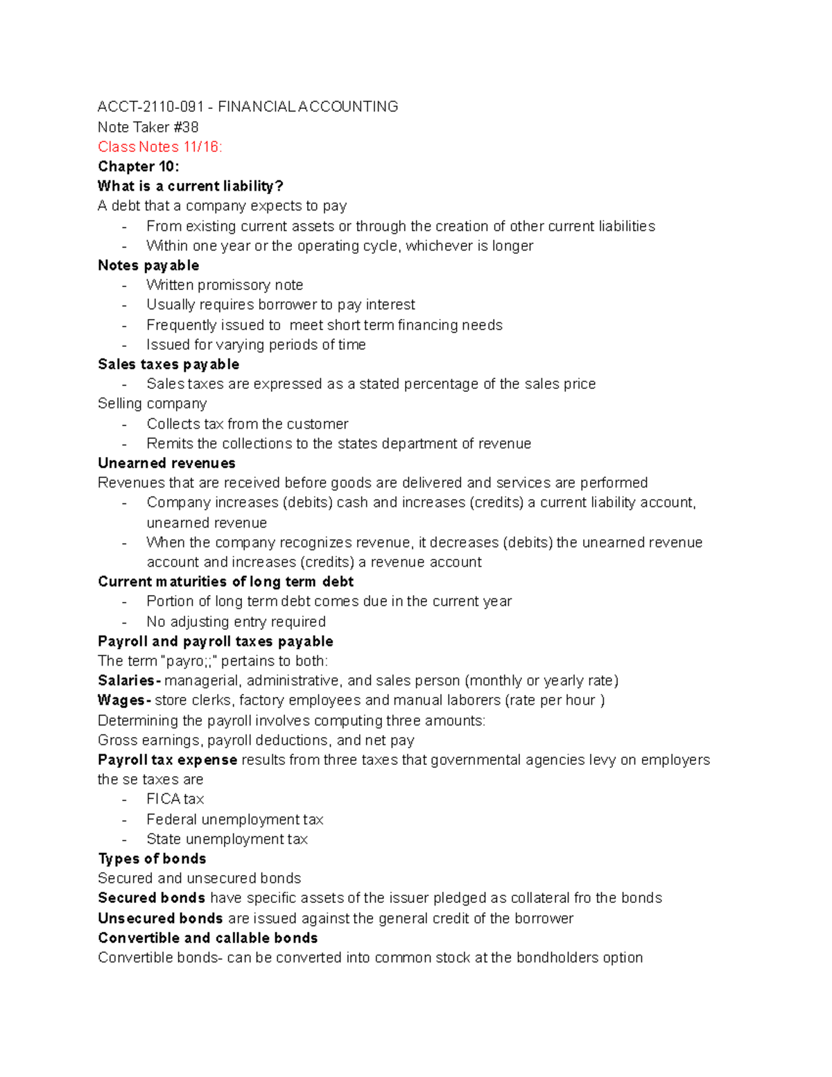 ACCT-2110-091 - Financial Accounting - ACCT-2110-091 - FINANCIAL ...