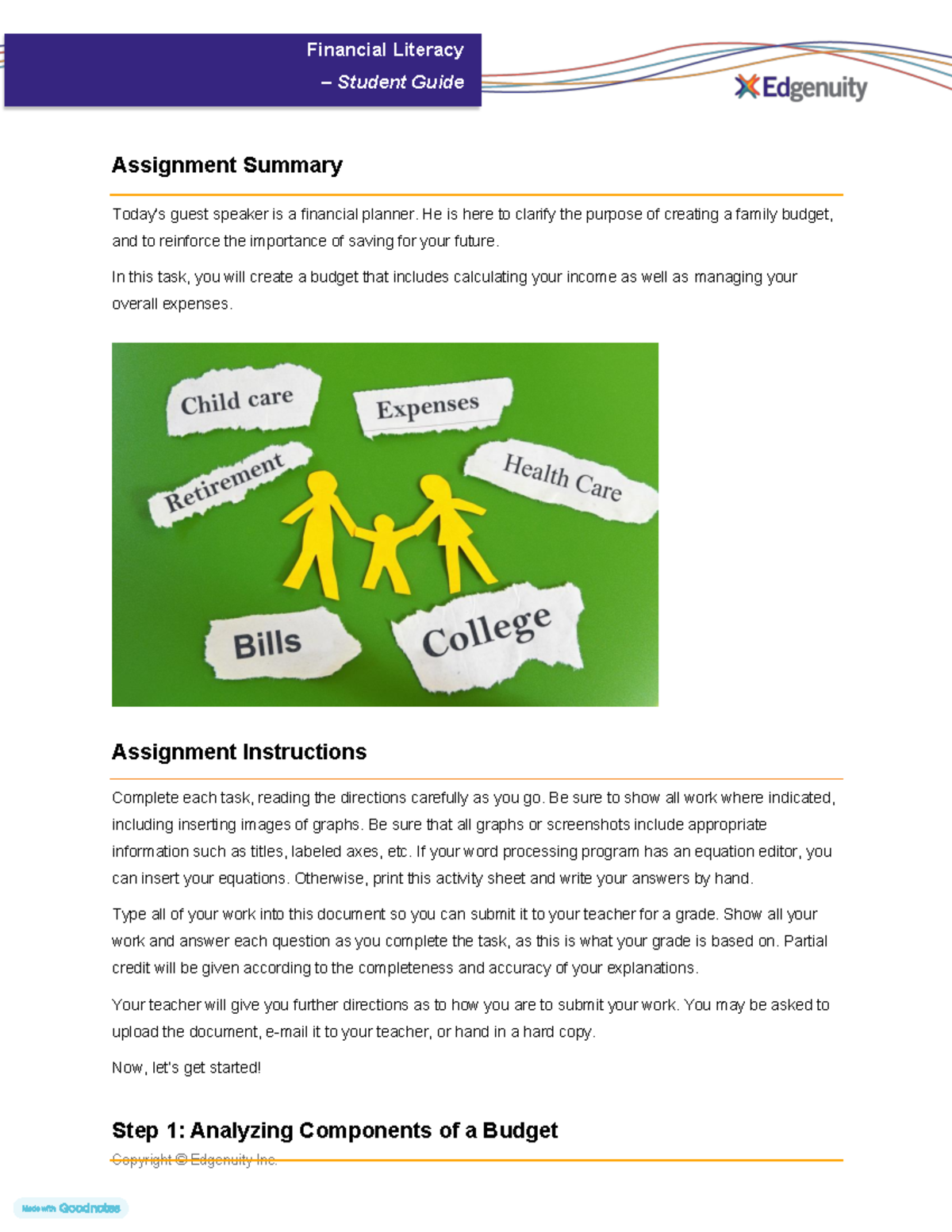 Financial Literacy-Student Guide - Financial Literacy - Student Guide ...