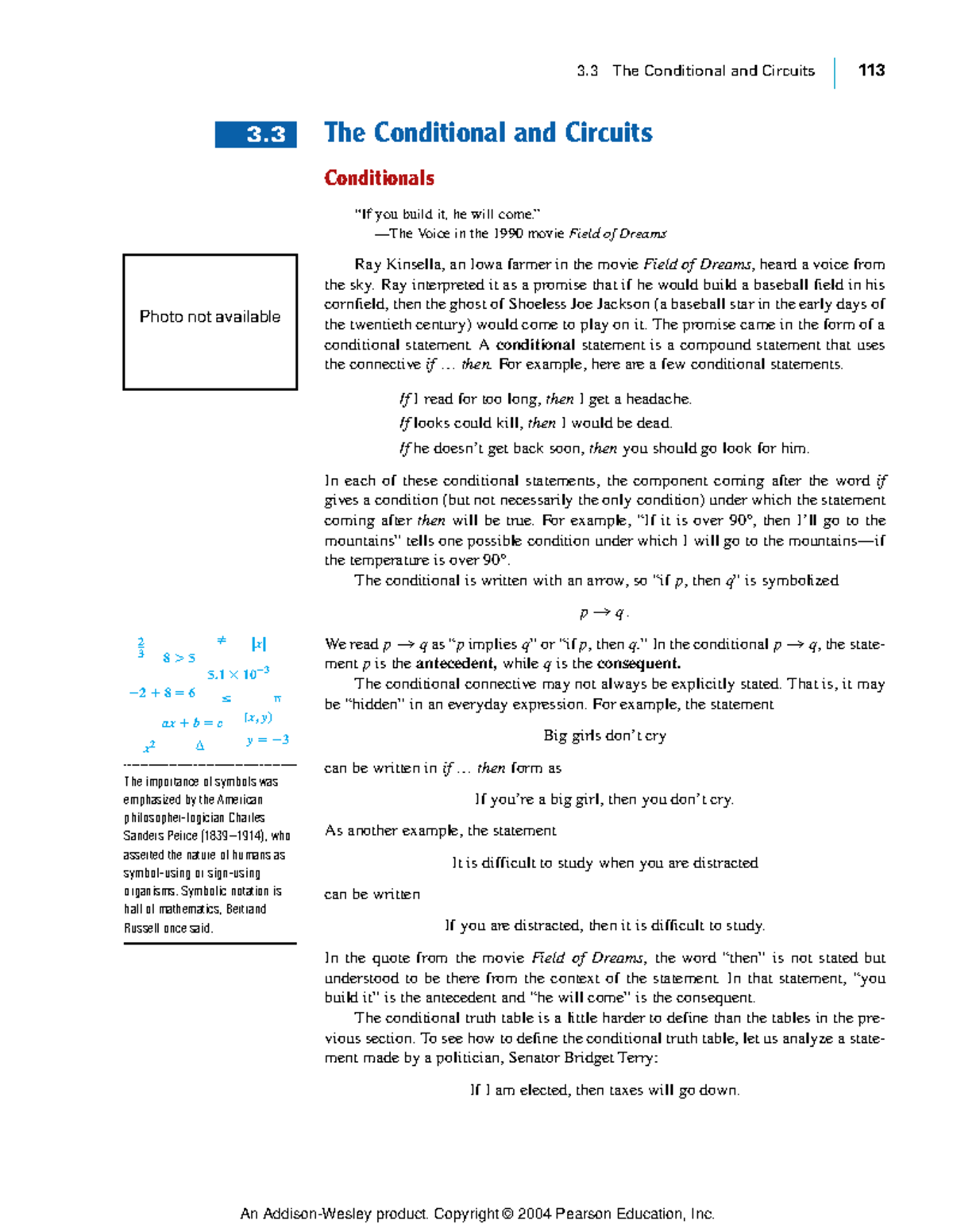 Mhh-discrete-03 - math lecture - 3 The Conditional and Circuits 3 113 ...