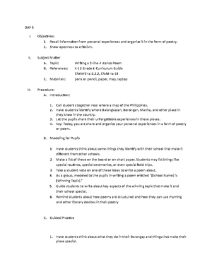 TG-Q1 Week7 D1D2 - Teacher Guide for English 1 Quarter 1 Week 7 Day 1-2 ...
