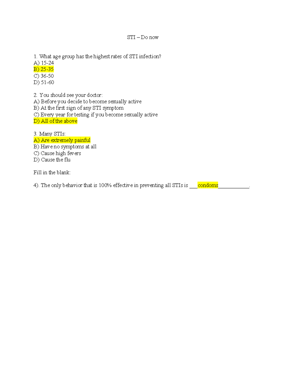 STI+Do+Now+Questions - STI – Do now What age group has the highest ...