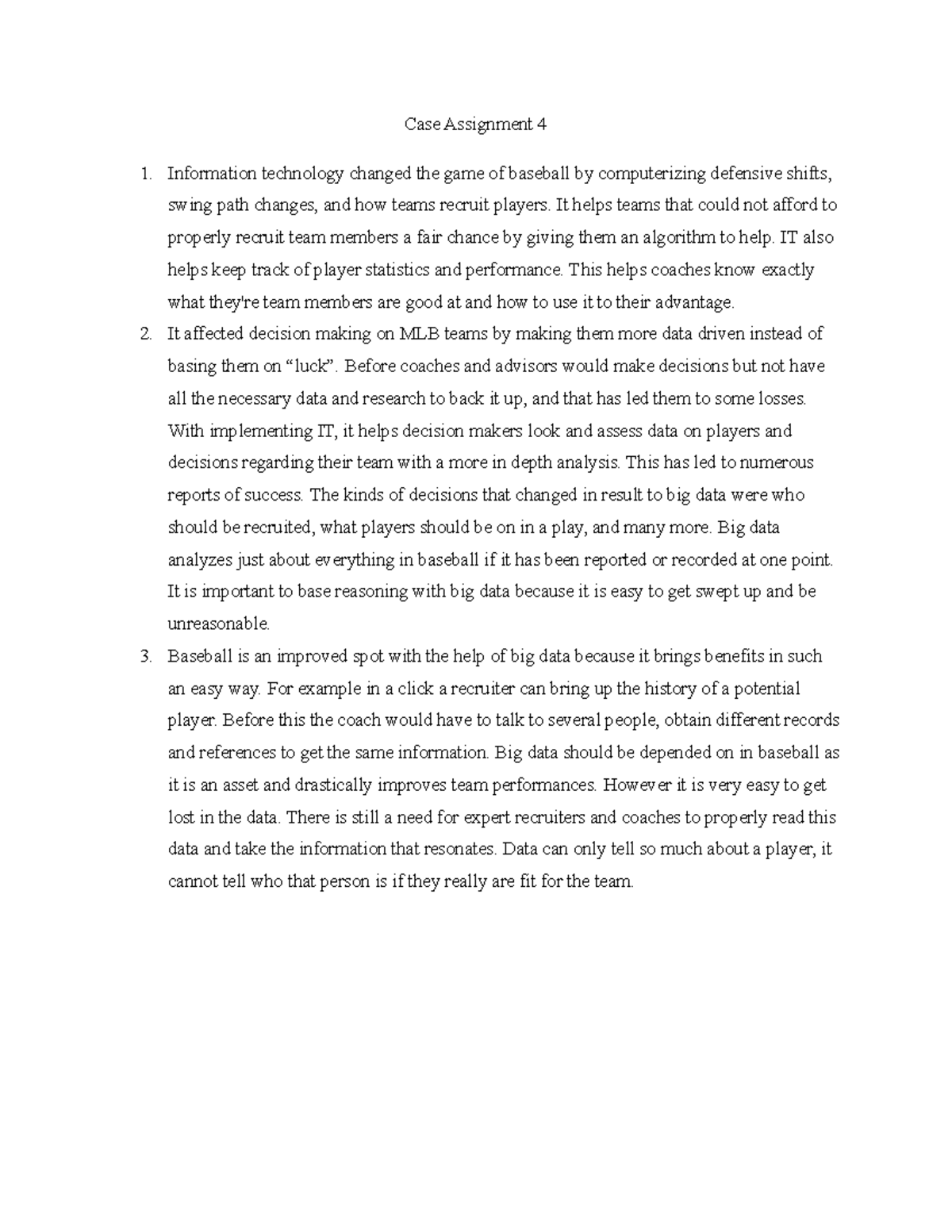 Case Assignment 4: A case assignment just so i can unlock - Case ...