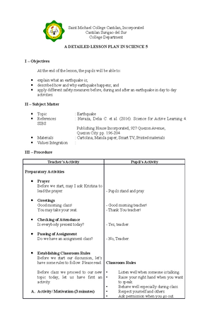 ESP 8 - Quarter 1 - multiple choice - SAN JOSE NATIONAL HIGH SCHOOL San ...