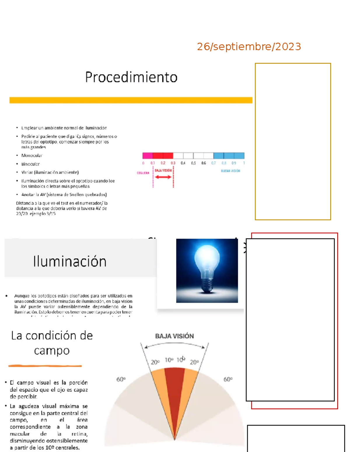 Vision subnormal - pleoptica - optometría - 26/septiembre/ 03/octubre ...