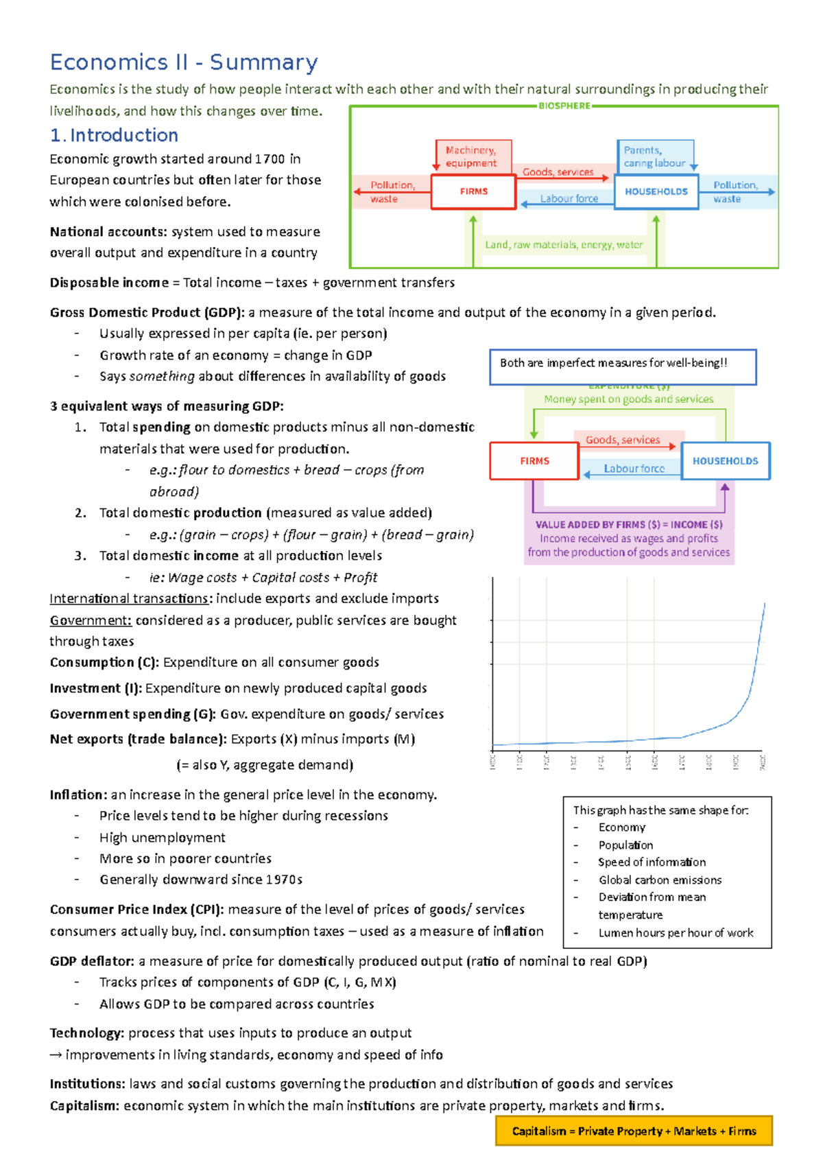 Economics II - Summary 1 - Economics II - Summary Economics is the study of how people interact ...