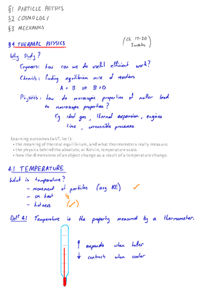 Lecture 7 - Thermal Physics 1 - Welcome to the next modules of PHYS1210 ...