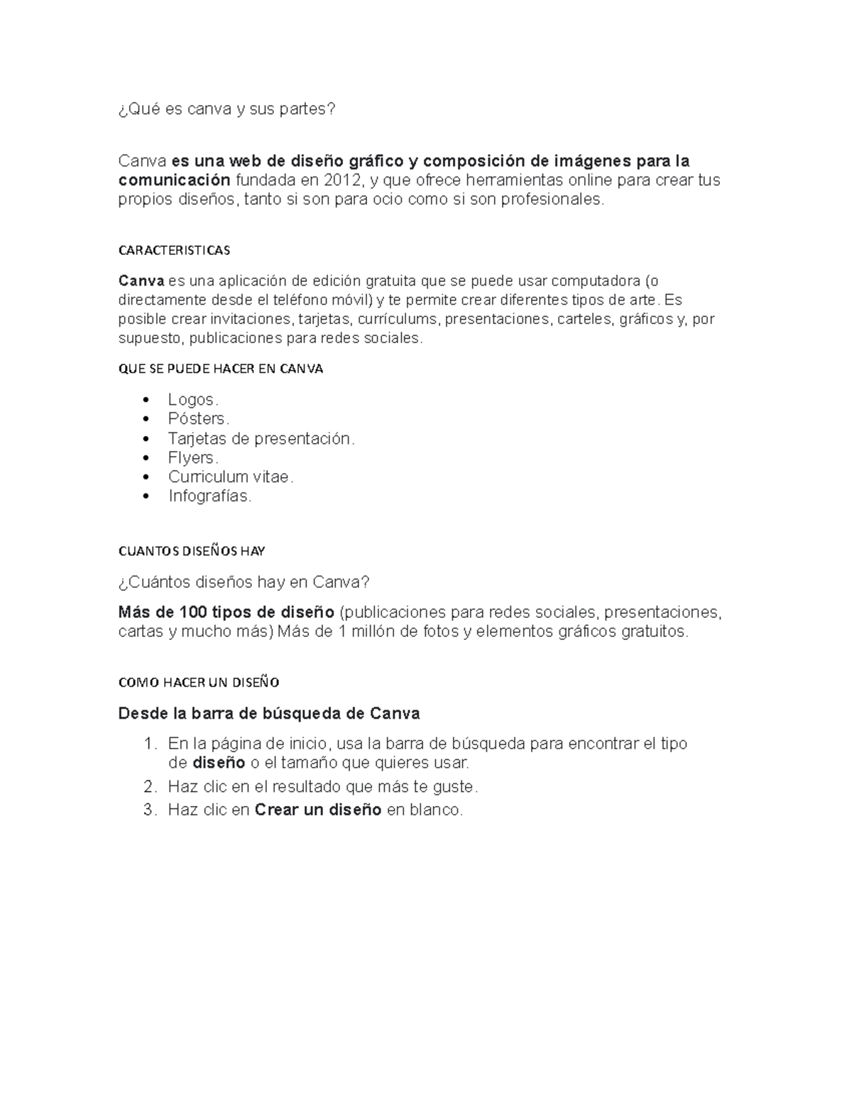Qué es canva y sus partes - ¿Qué es canva y sus partes? Canva es una ...