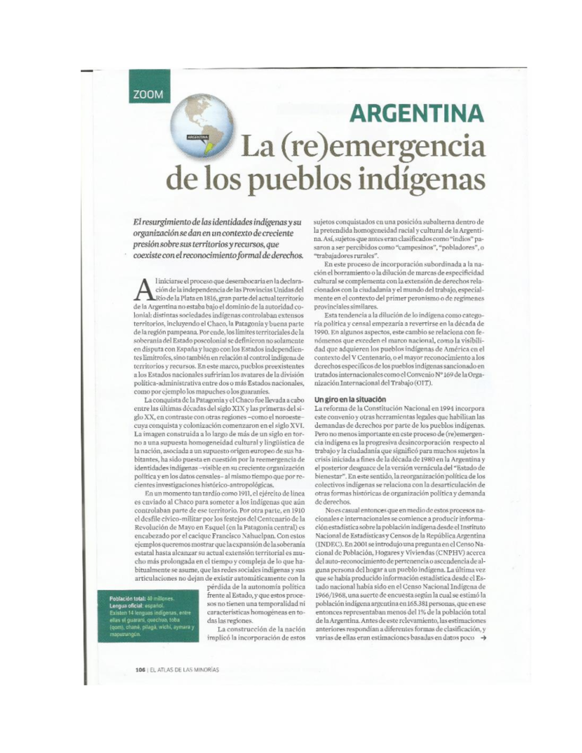 La (re)mergencia de los pueblos indigenas - Así, sujetos que antes eran ...