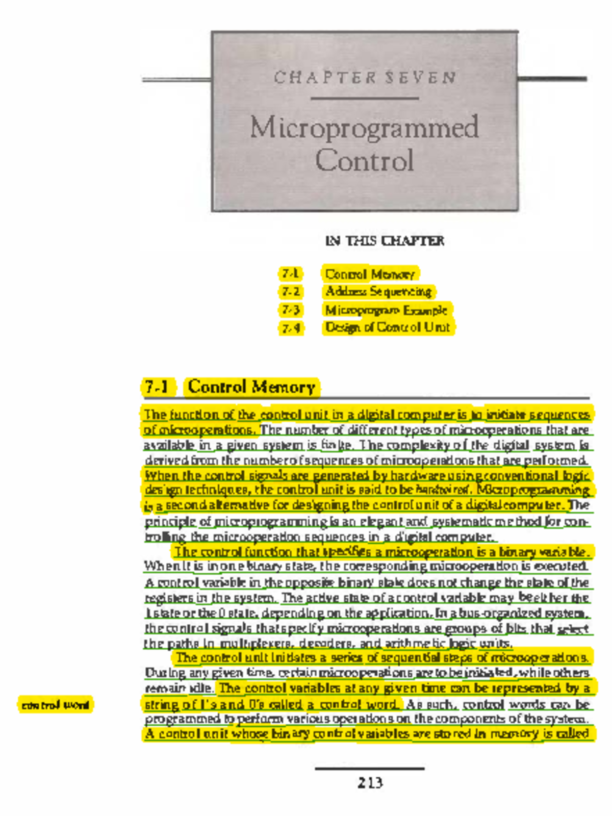 Unit-2 2 Microprogrammed Control Unit - amtro/ wort/ C H A P T E R S E ...